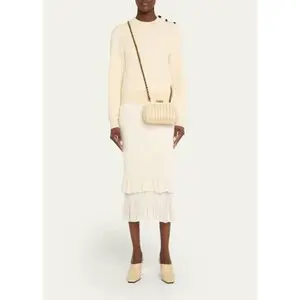 Bottega Veneta Knot Chain Rattan Crossbody Bag