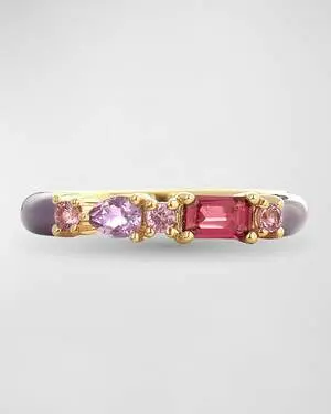 STEVIE WREN Gemstone And Diamond Ring - Purple