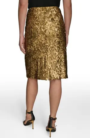 Donna Karan New York Sequin Pencil Skirt