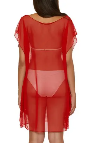 BECCA By Rebecca Virtue Mesh Cover-up Tunic