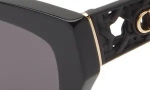 Dior Butterfly Sunglasses - Shiny Black / Smoke