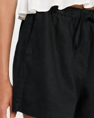 Rails Jenner Linen Relaxed Shorts - Black