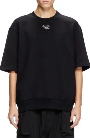 DIESEL® Short Sleeve Cotton Sweatshirt