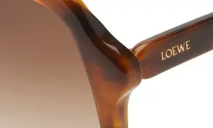 Loewe Rectangular Sunglasses - Dark Havana / Gradient Brown