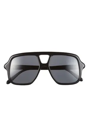 Loewe Rectangular Sunglasses Shiny Black / Smoke