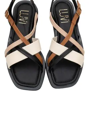 FOREVER & ALWAYS SHOES Rouse Leather Sandals - Black Leather