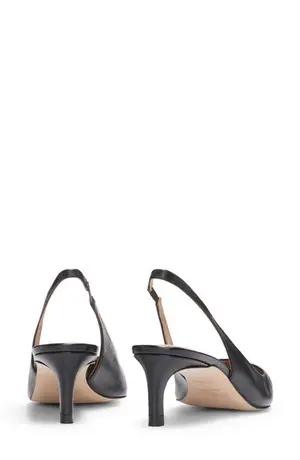 BOSS Janet Slingback Pointed Toe Pumps - Black