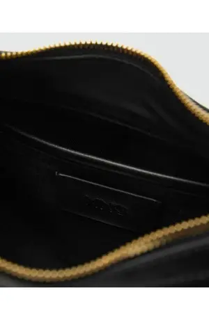 Mango Small Studded Faux Shoulder Bag