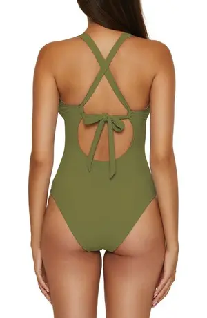BECCA By Rebecca Virtue Ribbed One-piece Swimsuit