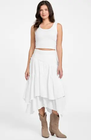 Guess Tanya Tiered Maxi Skirt