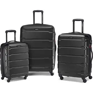SAMSONITE Omni Pc Hardside Expandable 3-piece Spinner Luggage Set - Black