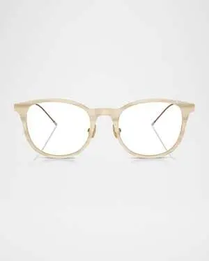 Brunello Cucinelli Square Eyeglasses - Grey