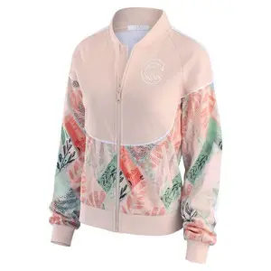 WEAR BY ERIN ANDREWS Chicago Cubs Raglan Full-zip Track Jacket