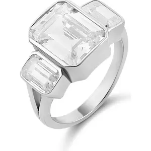 SHYMI Cubic Zirconia Statement Ring - Silver