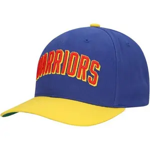 Mitchell & Ness Golden State Warriors Team Up Classic Edition Baseball Cap - Royal