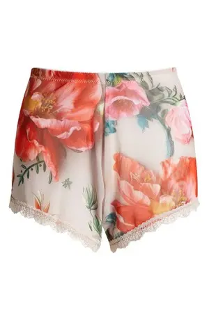 KILO BRAVA Floral Cotton Mesh Boyshorts