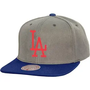 Mitchell & Ness Los Angeles Dodgers Cooperstown Collection Basic Flip Snapback Hat - Gray