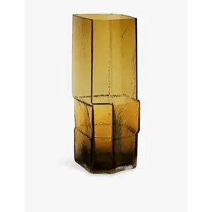 FERM LIVING Utzon Can Lis Muro Glass Vase 30cm - Recycled Amber