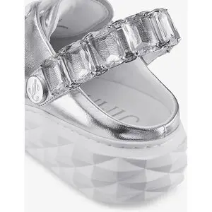 JIMMY CHOO Diamond Sling Leather Low-top Trainers