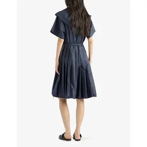 Prada Re-nylon Woven Midi Dress