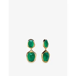 Monica Vinader Odyssey Cocktail Drop Earrings - Green