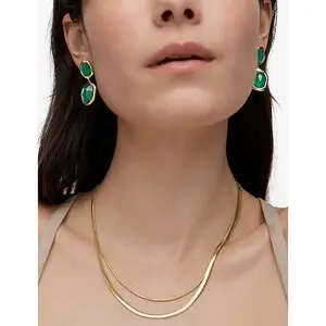 Monica Vinader Odyssey Cocktail Drop Earrings - Green