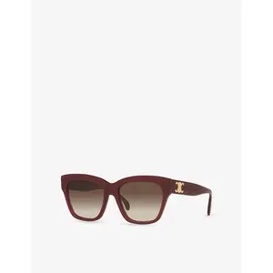 Celine Rectangle-frame Acetate Sunglasses