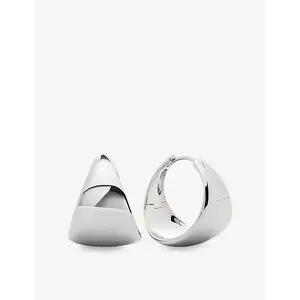 Monica Vinader Tapered Hoop Earrings - Silver