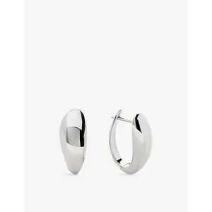 Monica Vinader Nura Reef Large Hoop Earrings - Silver