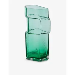 FERM LIVING Utzon Can Lis Muro Glass Vase 23cm - Recycled Green