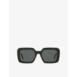 Celine Cl40304u Square Acetate Sunglasses - Black