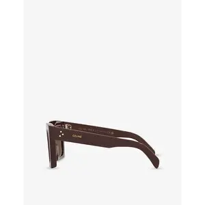 Celine Rectangle-frame Acetate Sunglasses
