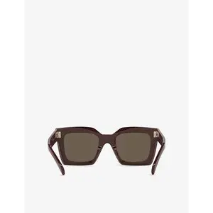 Celine Rectangle-frame Acetate Sunglasses
