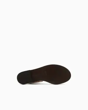 Giorgio Armani Flat Leather Sandals