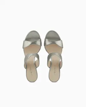 Giorgio Armani Heeled Liquid Suede Sandals