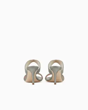 Giorgio Armani Heeled Liquid Suede Sandals