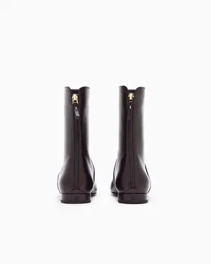 Giorgio Armani Leather Ankle Boots