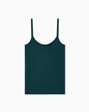 Giorgio Armani Viscose Ottoman Top - Green