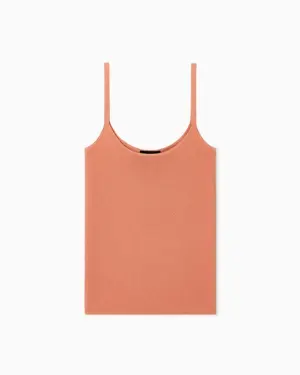 Giorgio Armani Viscose Ottoman Top - Orange