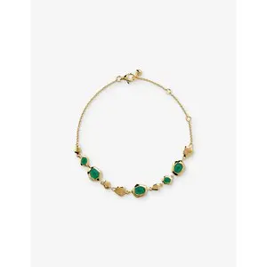 Monica Vinader Odyssey Pebbled Onyx Chain Bracelet - Green