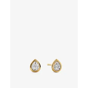 Monica Vinader Pear-shaped 0.13ct Lab-grown Diamond Stud Earrings - Gold