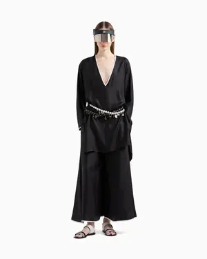 Giorgio Armani Silk Satin Long Shirt