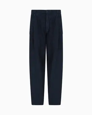 Giorgio Armani Single-pleat Linen Trousers
