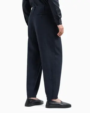 Giorgio Armani Single-pleat Linen Trousers