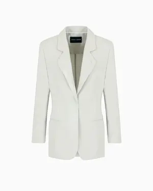 Giorgio Armani Washed Silk Single-breasted Jacket