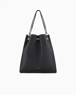 Giorgio Armani Medium Shopper Bag In Pebbled Leather