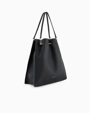 Giorgio Armani Medium Shopper Bag In Pebbled Leather