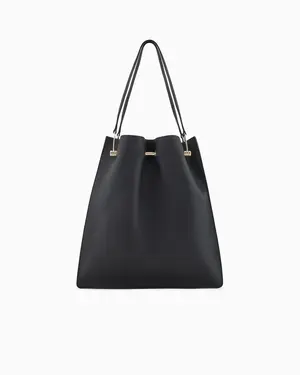 Giorgio Armani Medium Shopper Bag In Pebbled Leather