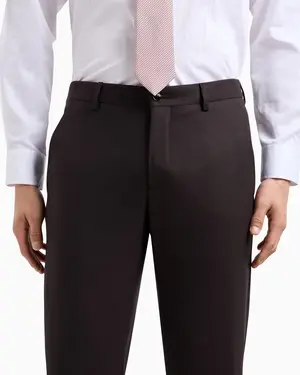 Giorgio Armani Single-breasted Soho Line Suit In Virgin Wool Cloth