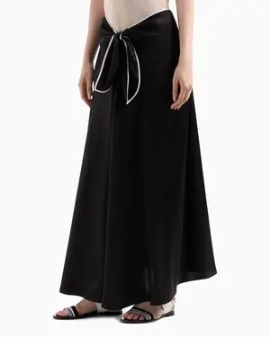 Giorgio Armani Long Silk Satin Skirt